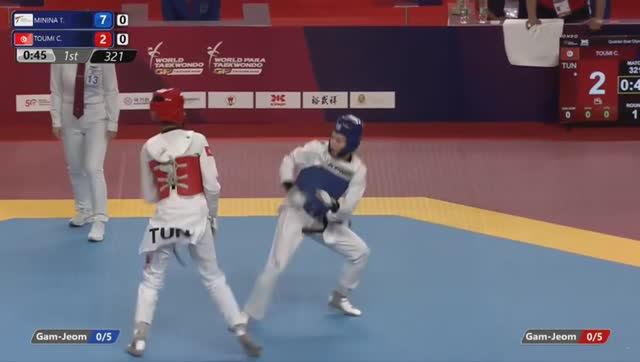Четвертьфинал, весовая категория до 57 кг, Айн Минина, Тун Туми