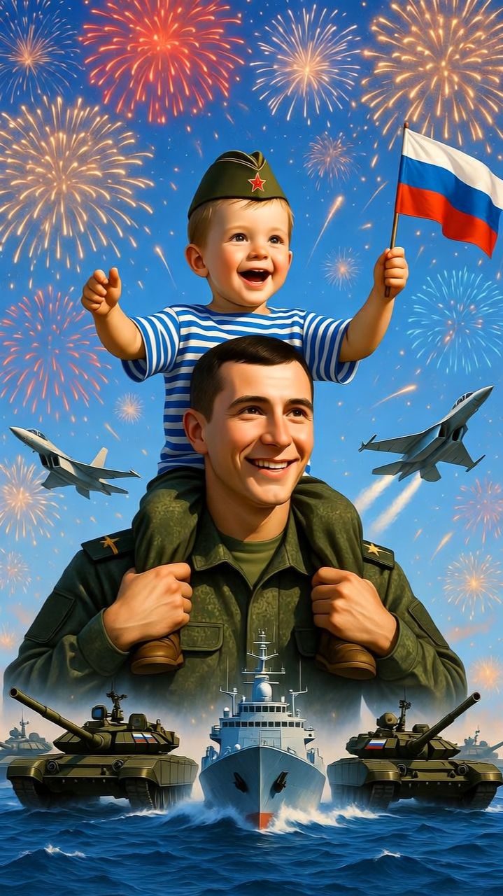 С 23-м! БУДЬ ГЕРОЕМ! Красивая видео-открытка