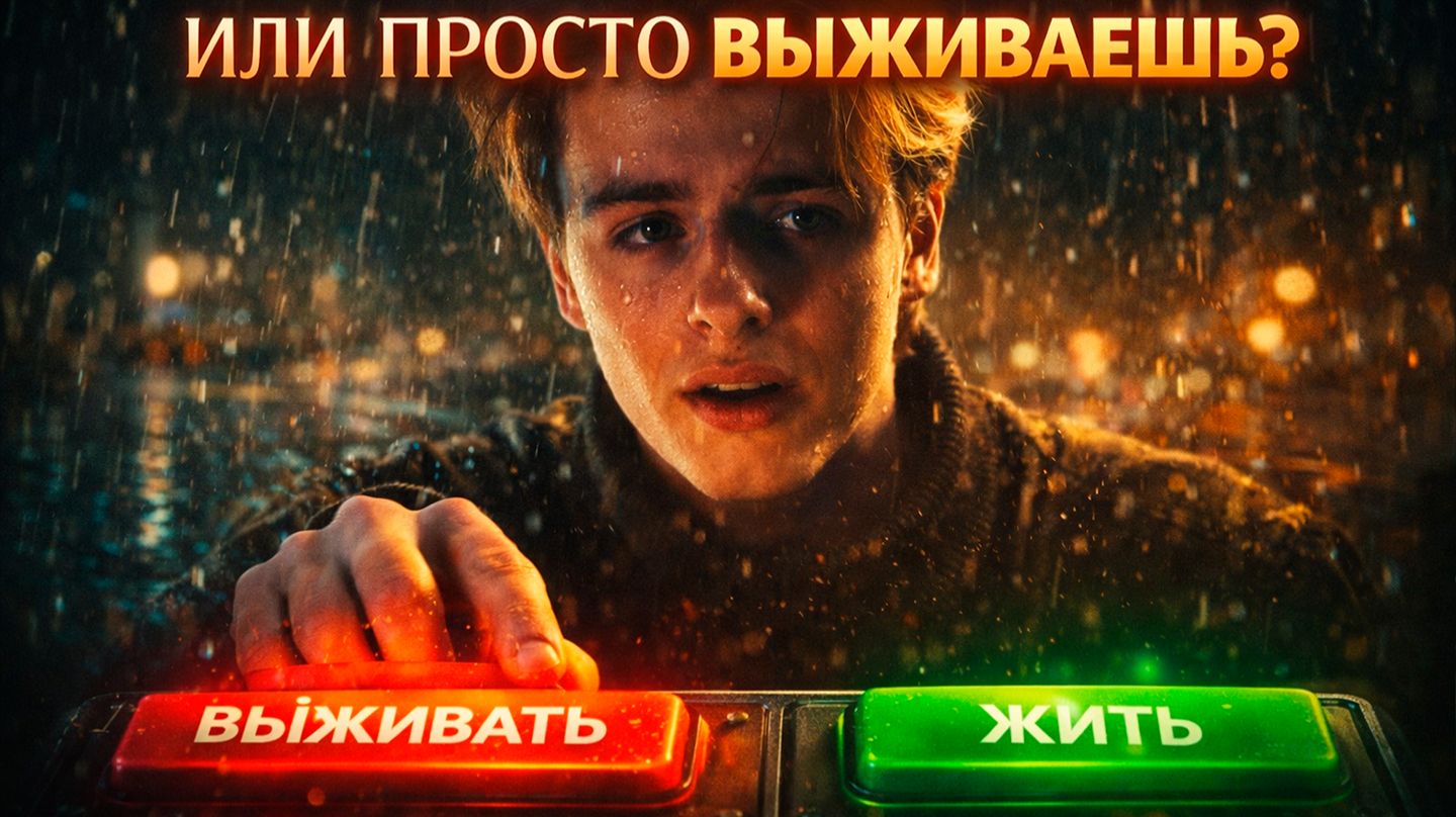 Ты действительно думаешь, что живёшь... Или просто выживаешь (Какой твой выбор?)
