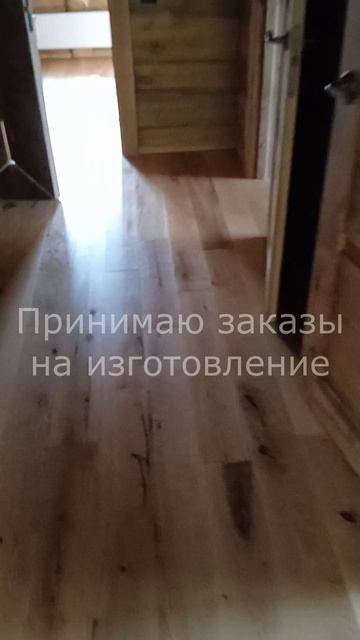 Лестница из дикого бревна