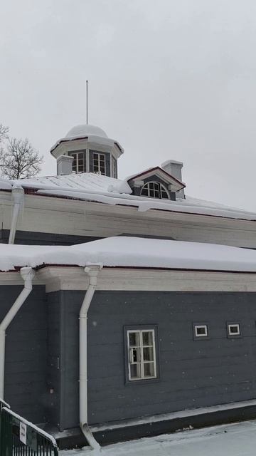 Зимнее Подмосковье 2 Захарово: сад бабушки Пушкина