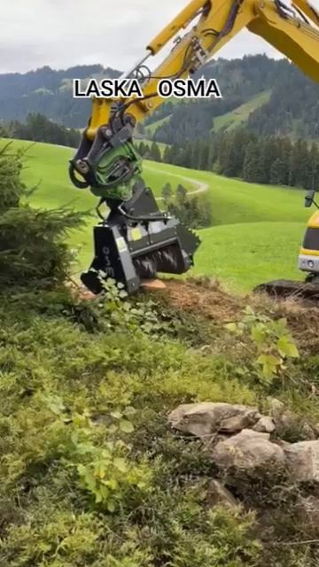 🔵 Мульчер лесной LASKA LAK70 @OSMAMULCHERS на экскаваторы 4,8-8тн до 100лс