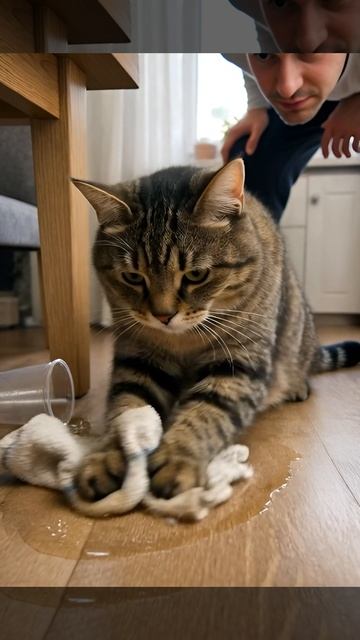 «Когда кот понял свою ошибку»