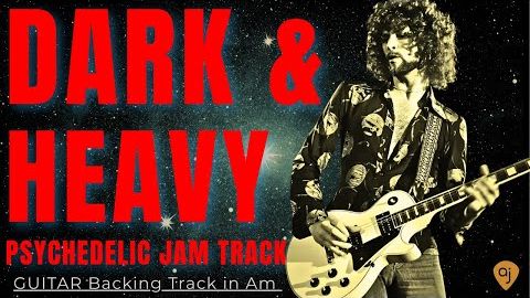 DARK AND HEAVY PSYCHEDELIC ROCK JAM ｜ Guitar Backing Track (A MINOR 109 BPM)