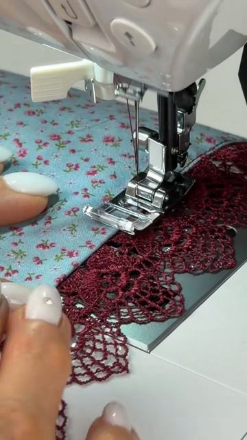 Как шить кружево на швейной машине?