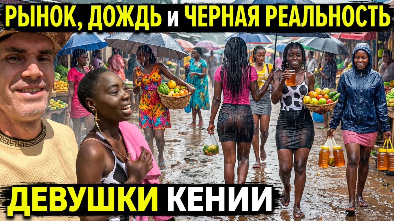 РЫНОК, ДОЖДЬ и ЧЕРНАЯ РЕАЛЬНОСТЬ /  ДЕВУШКИ КЕНИИ ( Архив )