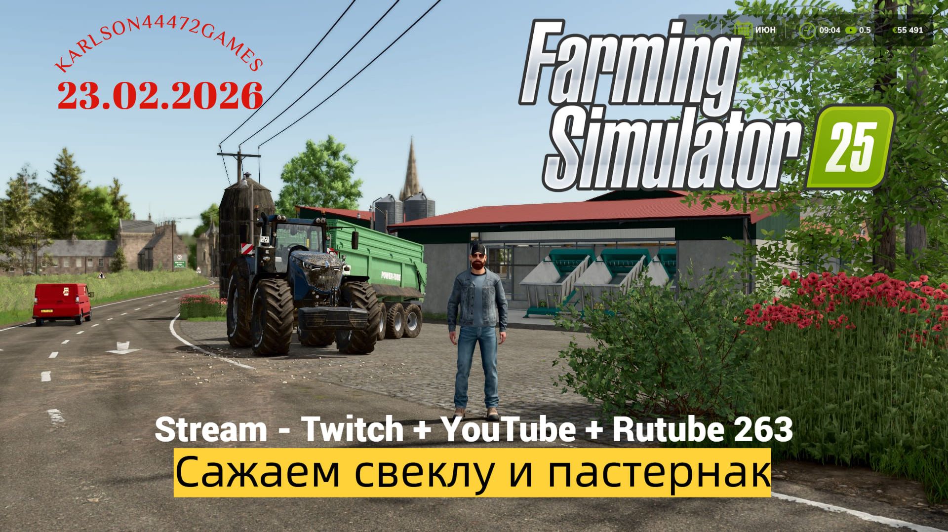 Farming Simulator 25 / Карта КИНЛИ - прохождение 063 / Stream-Twitch+Rutube+Youtube #263🐄🌻🌽