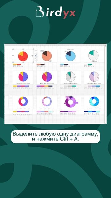 ЛАЙФХАК как быстро выделить все диаграммы на листе Excel #excel #лайфхак #горячиеклавиши