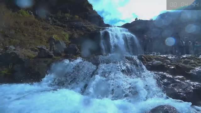Водопад в предгорьях вулкана Вачкажец 🌊 Каскады воды до 9м. | 4K Hi-Res звук для сна и релаксации