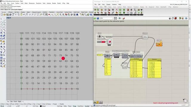 Grasshopper 101_ Data Lists _ #09 EXERCISE_ Sort List, Split List, List Length, Range