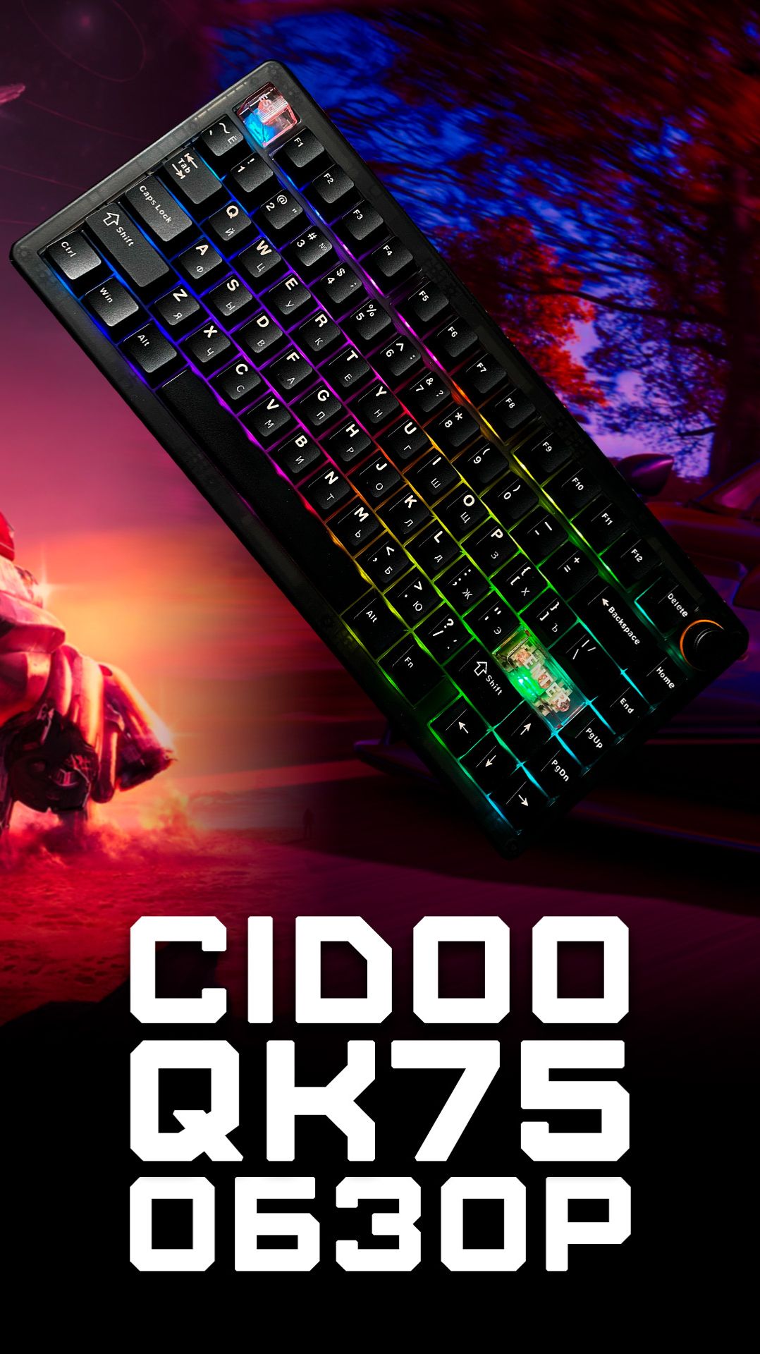 Программируемая механическая клавиатура | У меня в руках Cidoo QK75