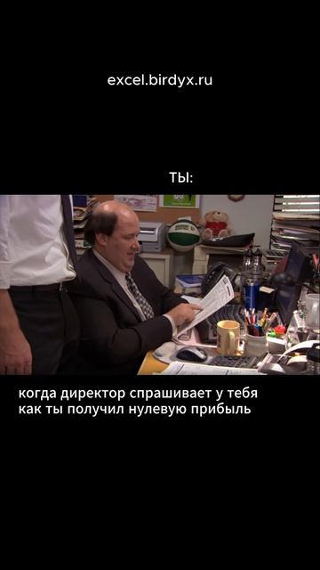 Как выглядят мои расчеты в Excel 😆 #theoffice #excel #начальник