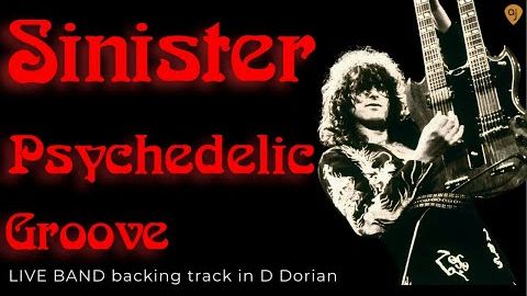 Sinister Psychedelic Groove ｜ All Live Guitar Backing Track (D Minor)