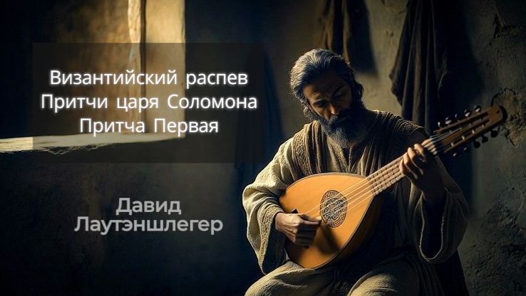 Византийский распев. Притчи царя Соломона. Притча первая