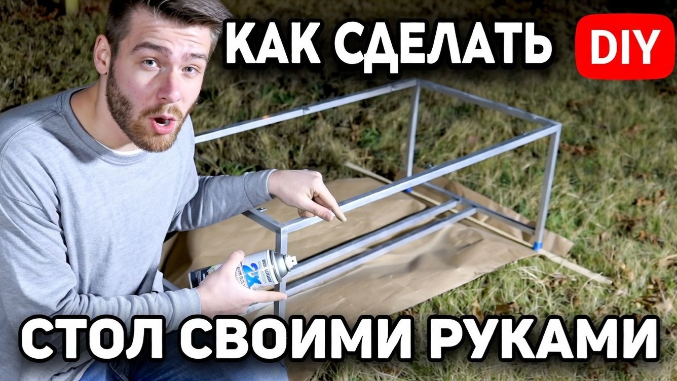 Металлический журнальный столик БЕЗ СВАРКИ — Очень просто и стильно!