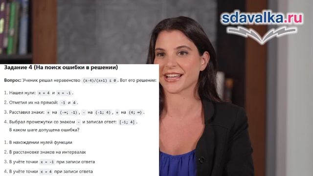 Алгебра 9 класс. Урок 2. Тест 2. Обобщённый метод интервалов. Подготовка к ЕГЭ.