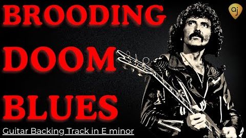 Slow & Heavy Jam Track ｜ Black Sabbath Style Guitar Backing Track in E Minor  (DRY MIX)