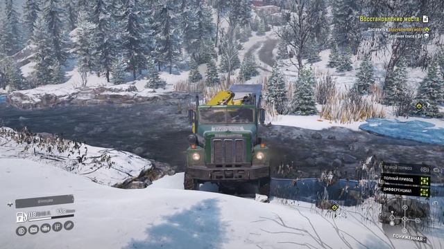 прохождение Snowrunner Аляска (США) часть 12 без комментариев