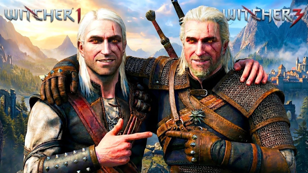 Ведьмак 1 (2007) vs Ведьмак 3 (2015) — тогда и сейчас 📸🐺