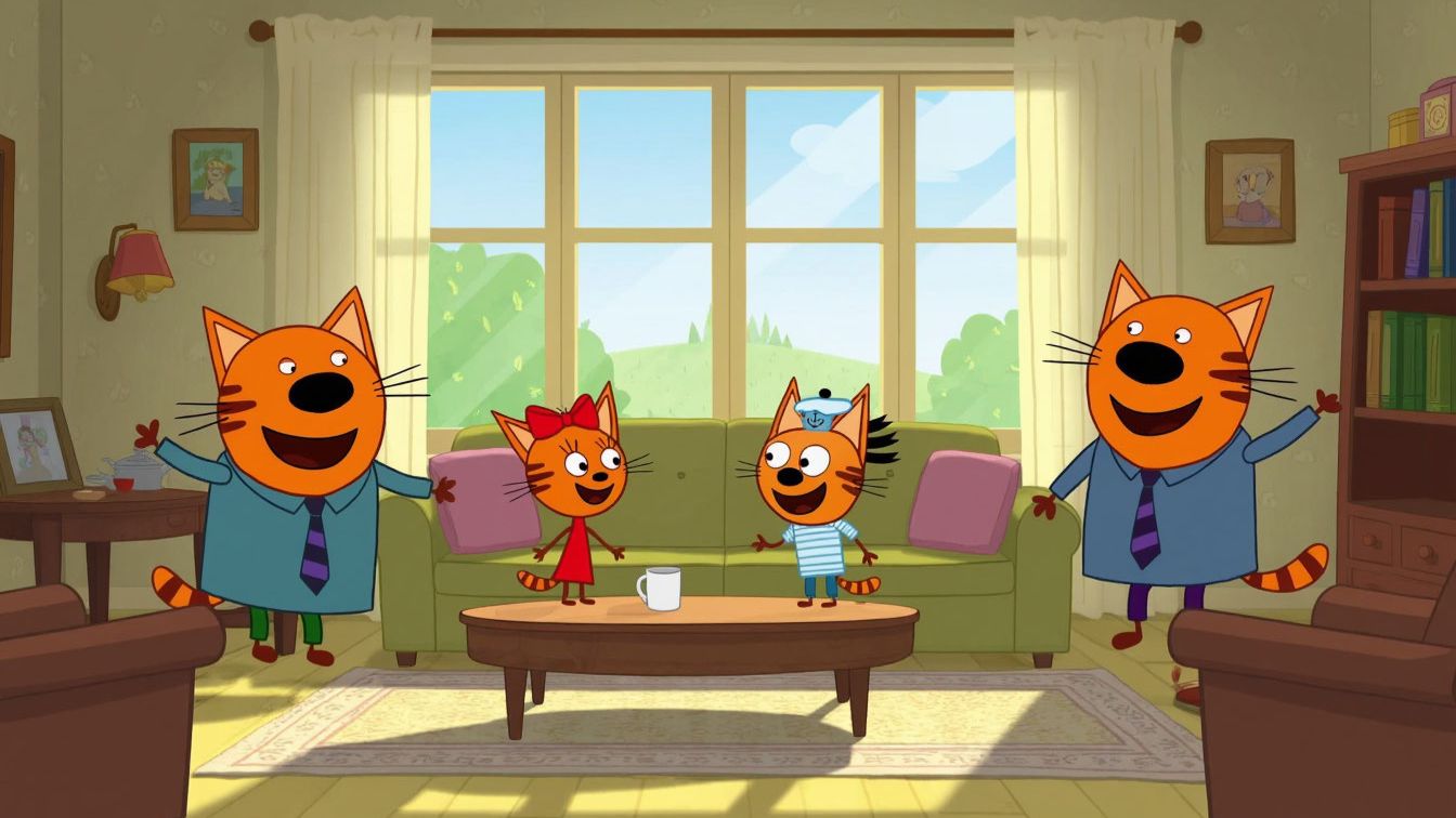 Три Кота - Мультик для детей / ТРИ КОТА На кухне