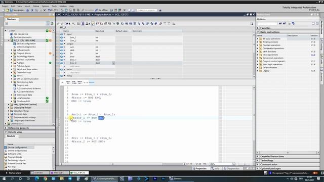 SCL Tia portal Part 19 ENO