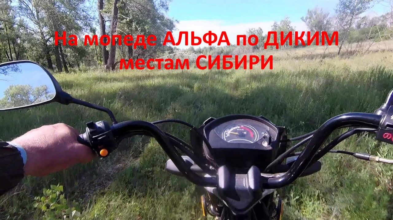 На мопеде АЛЬФА по диким местам СИБИРИ