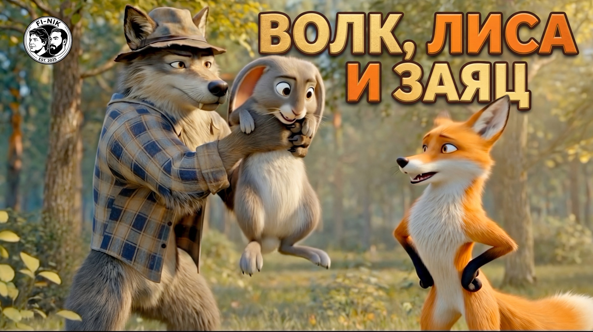 Заяц волк и лиса