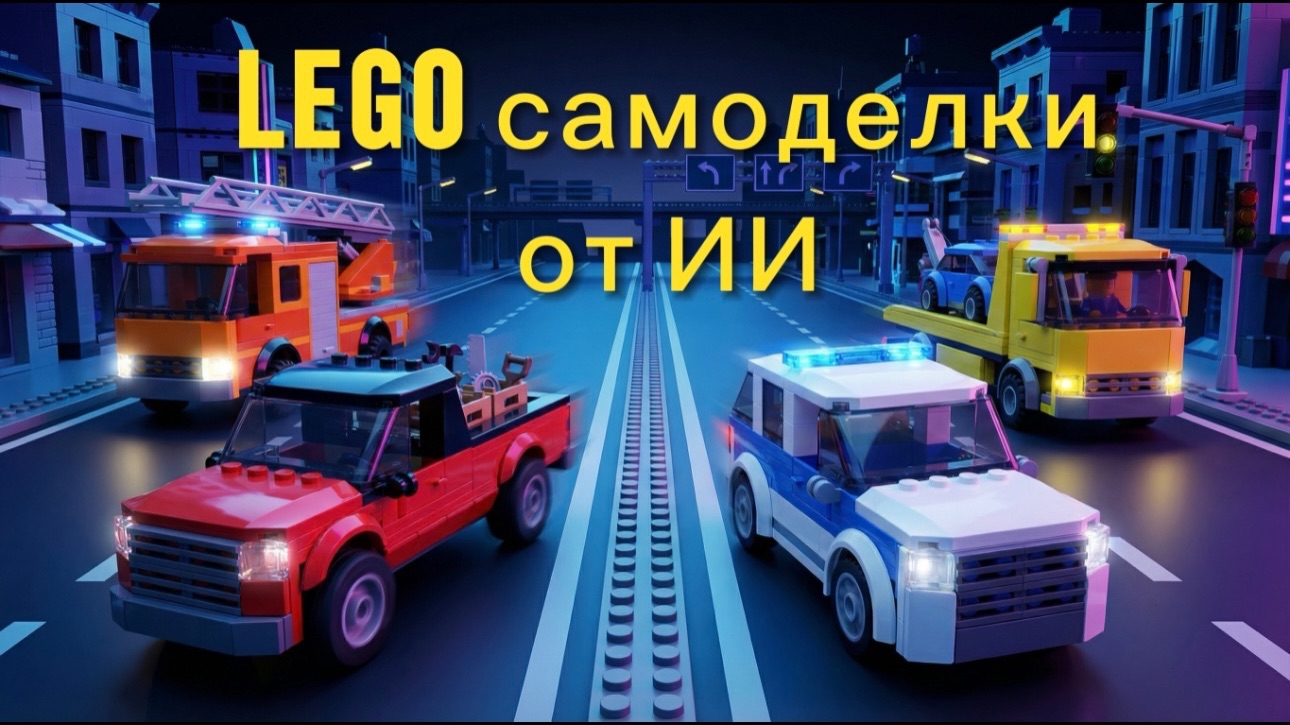 Lego City: обзор машин, которые придумывает и собирает ИИ