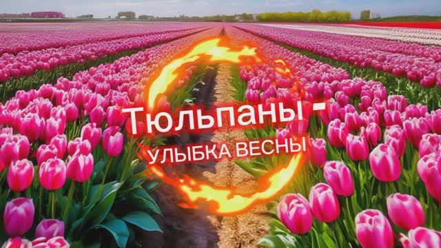 Тюльпаны - улыбка весны (муз. В. Шаинский - сл. М. Геттуев). 7 марта - Международный день тюльпанов.
