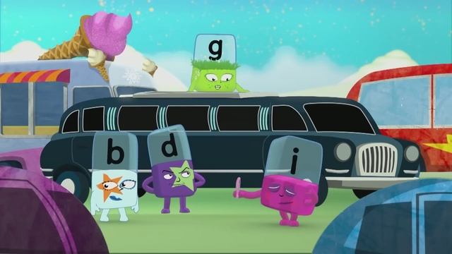 Учимся читать с Аливой Вечеринка с буквенными командами