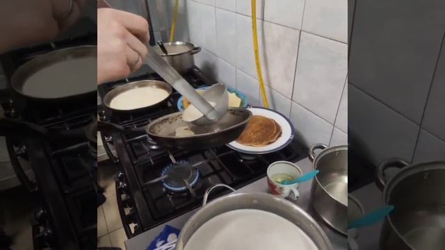 Приготовление блинов