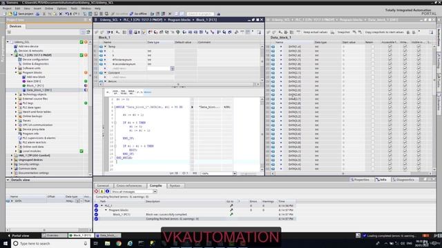 6.2 Цикл WHILE с использованием SCL