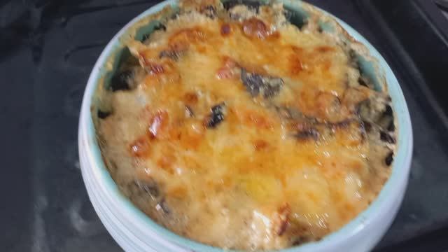 Жульен из лесных грибов и индейки. Меню для диабетиков