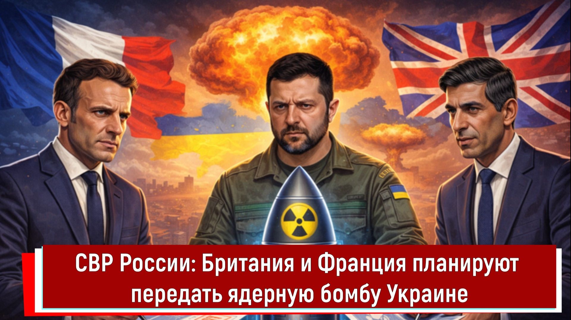 СВР России: Британия и Франция планируют передать ядерную бомбу Украине