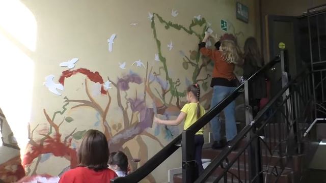 Распись стены  Художка 548  10 2023