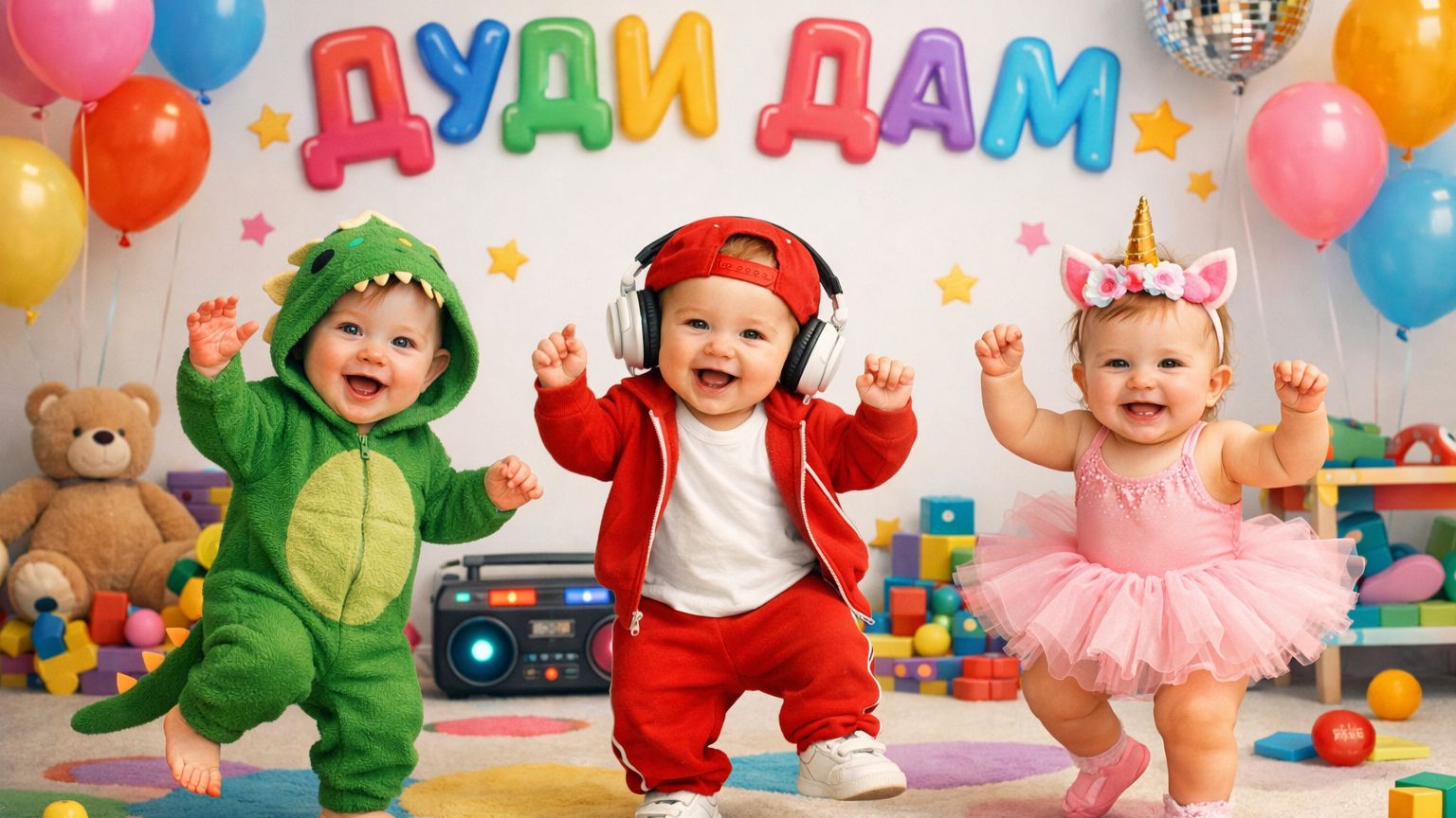 ДЕТСКАЯ ПЕСЕНКА ДУДИ ДУДИ ДАМ ДАМ. ТАНЦУЕМ!