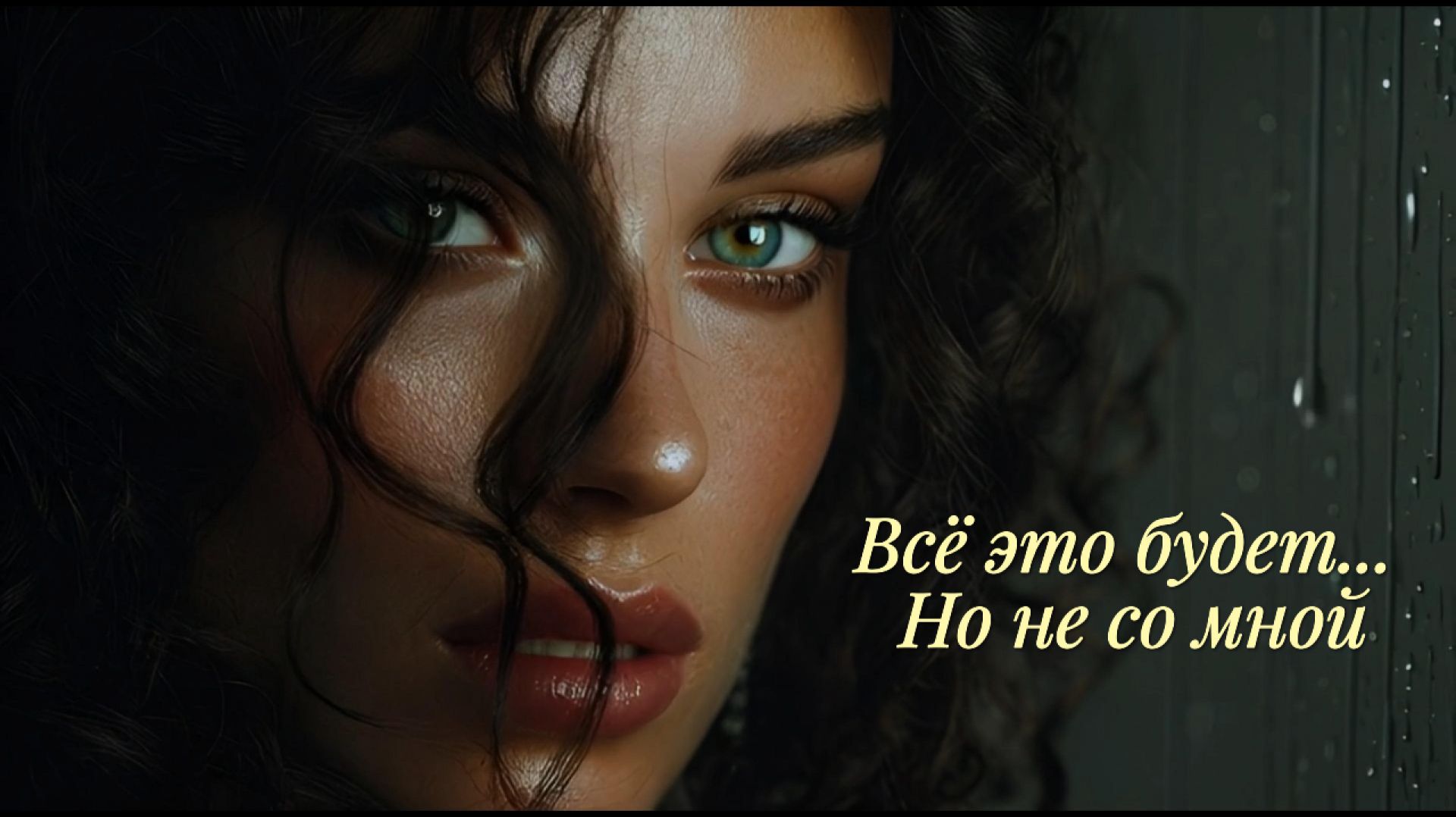 Всё это будет... Но не со мной