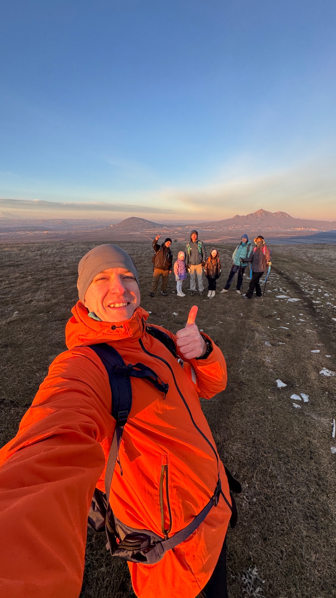 Встретили рассвет на горе Лысой