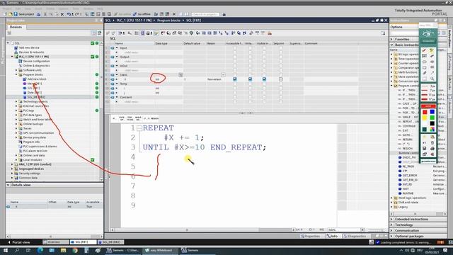 SCL Tia portal Part 10 Repeat Loop