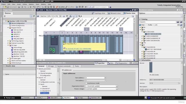 14. Первое приложение с тегами PLC и симуляцией