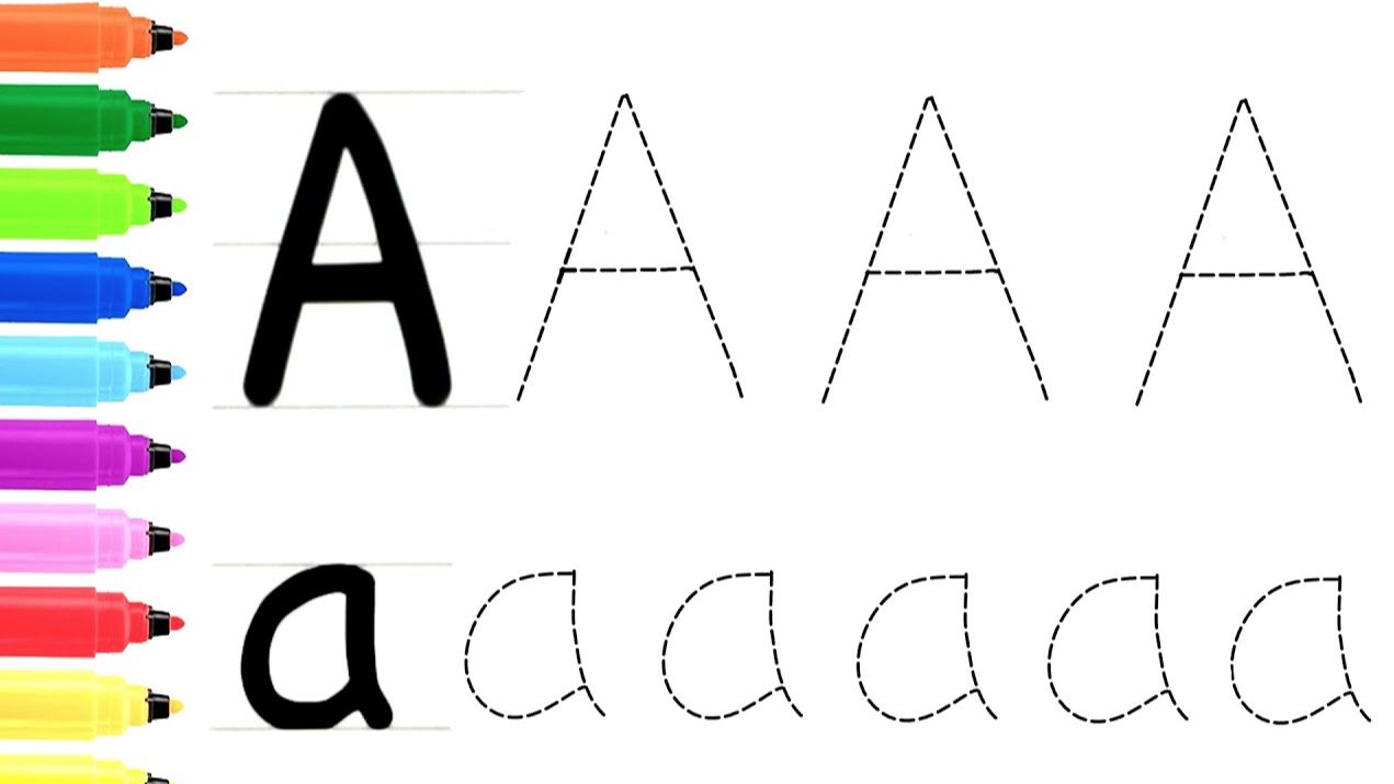 Английский алфавит для детей / Английская буква А/