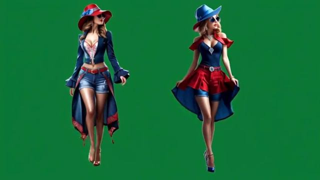 Дамы танец 6 хромакей