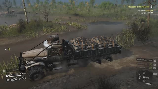 SnowRunner __  ПАШНИ. Поездка за покупками