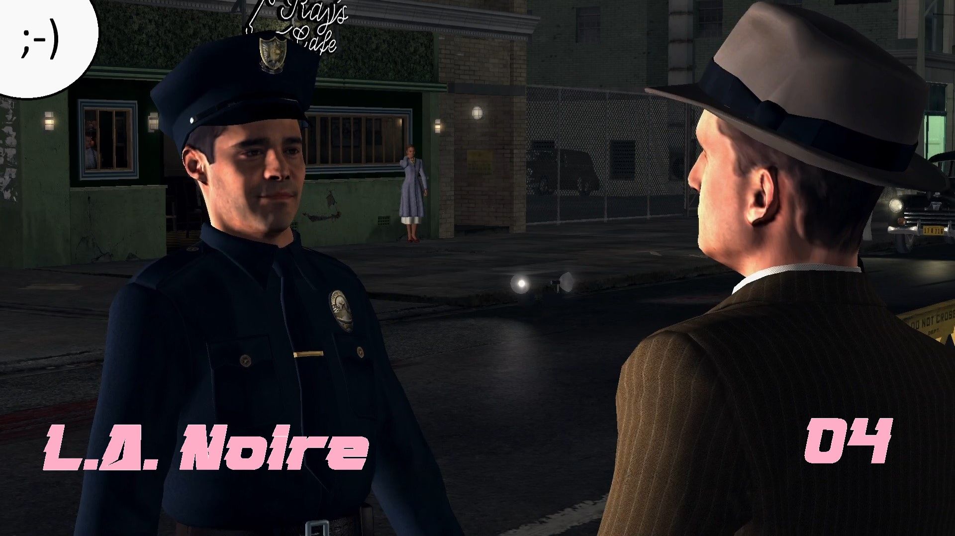"L.A. Noire". Третья миссия. Стрельба и прыжок. 04