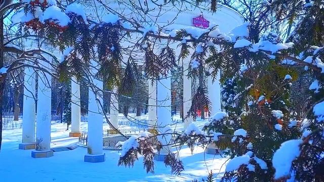 Ессентуки Курортный парк в феврале 2023