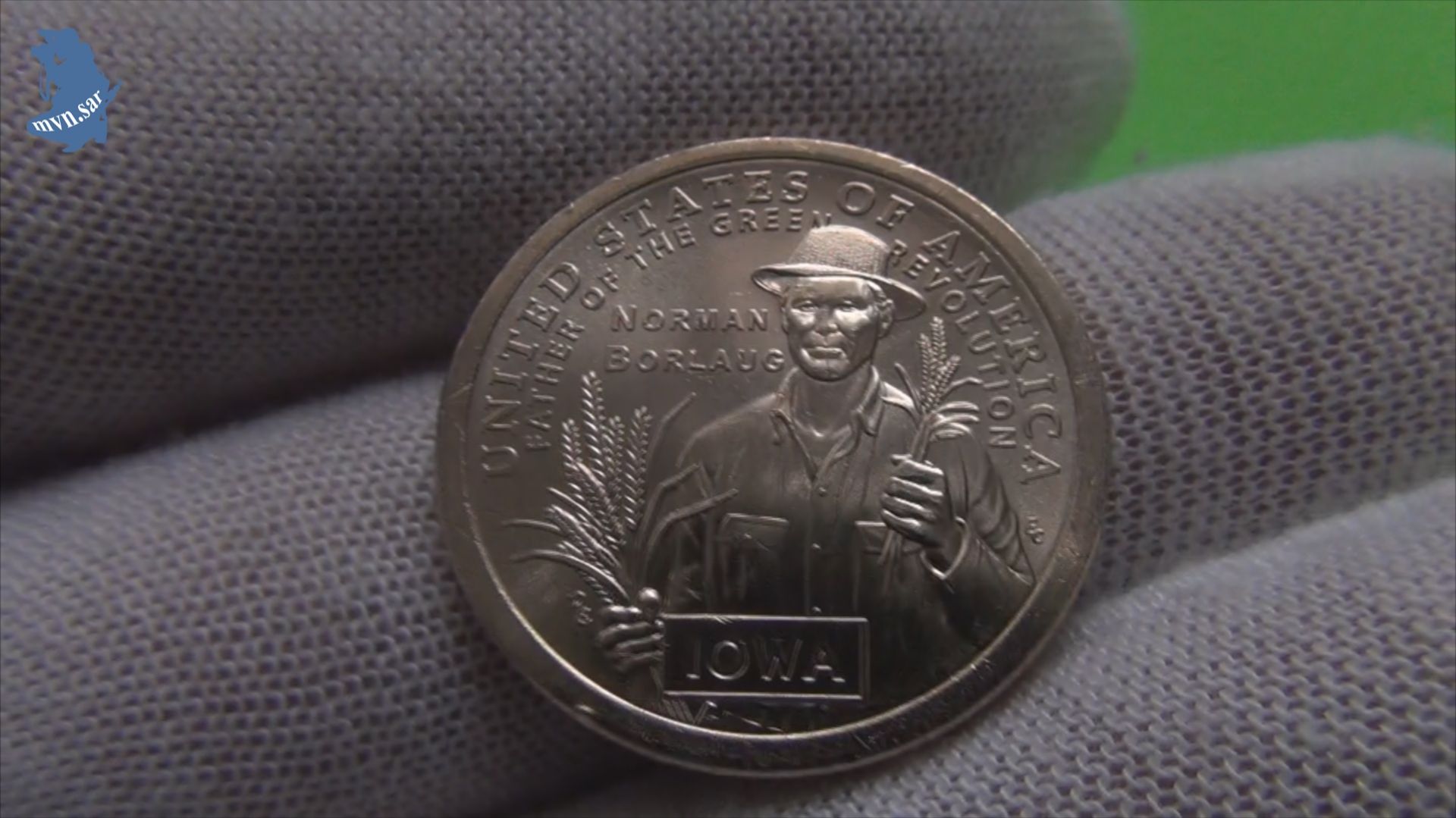 1 доллар 2026 года из серии Американские инновации штат Айова учёный Норман Борлоуг . P. США.#953