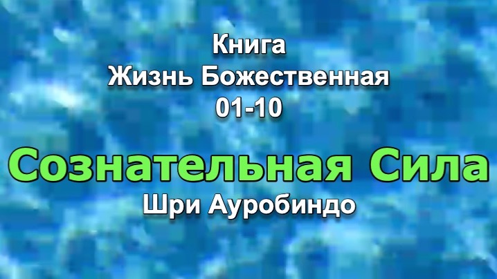 Книга Жизнь Божественная 01-10 Сознательная Сила (Шри Ауробиндо)