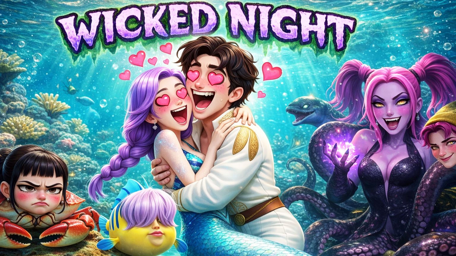 К-Поп Охотницы на Демонов: WICKED NIGHT (Mermaid Version) 🧜