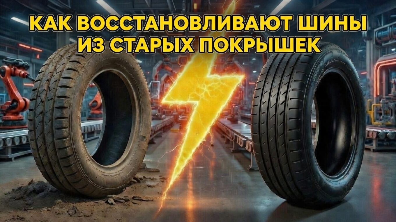 Старые шины теперь как новые за 10 минут! Корейский завод творит чудеса