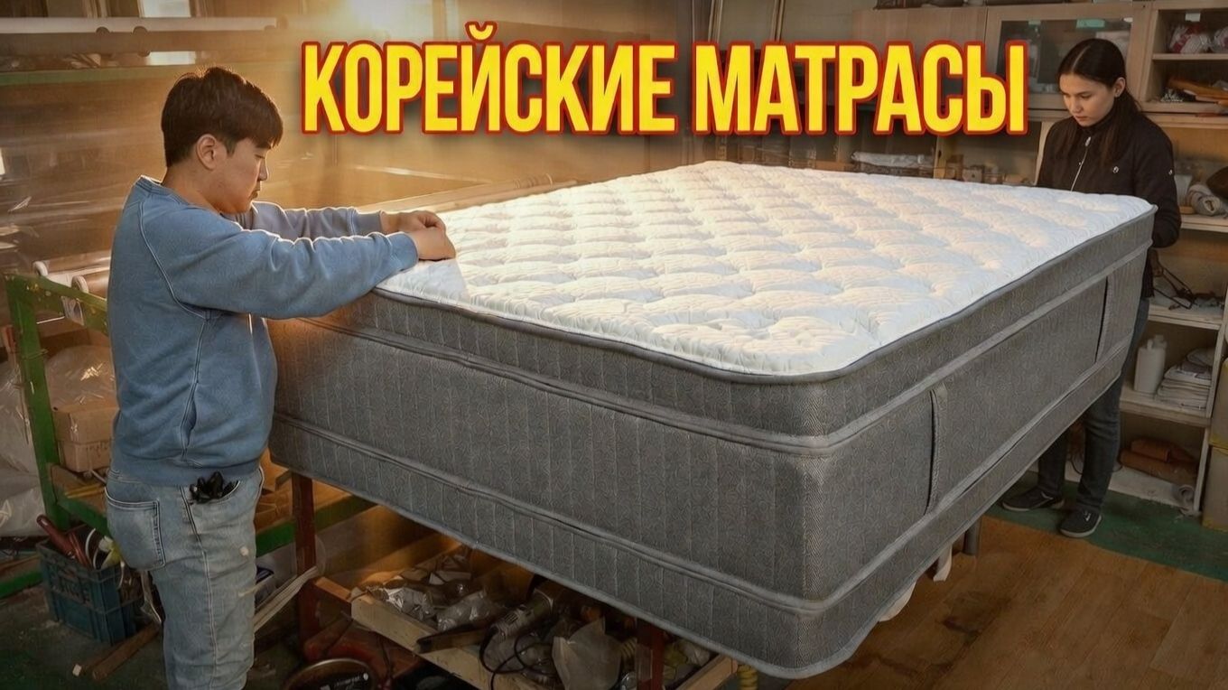 Огромные пружины и тонны пены — внутри корейской матрасной фабрики